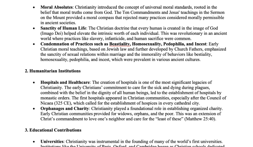 How Christianity Civilized the World - Dr. David Patrick Harry, PhD