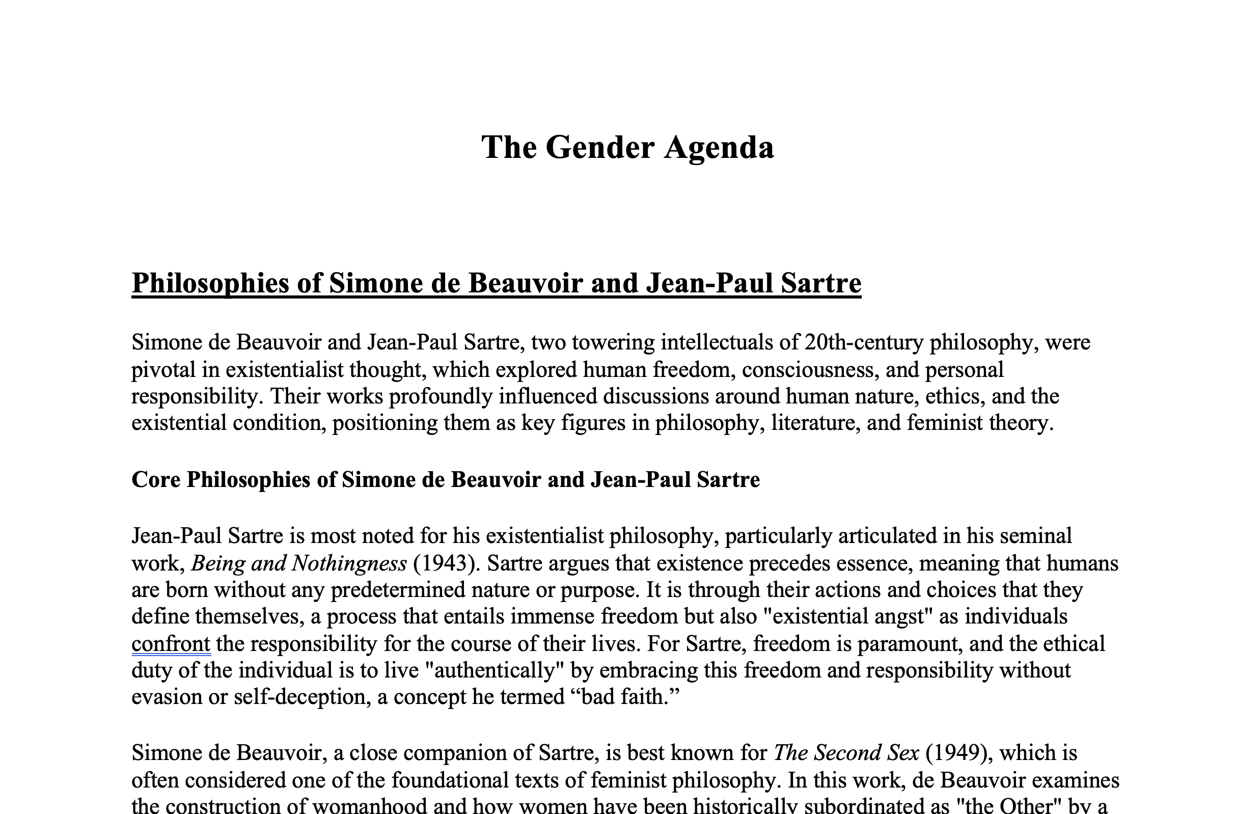 The Gender Agenda - Dr. David Patrick Harry, PhD